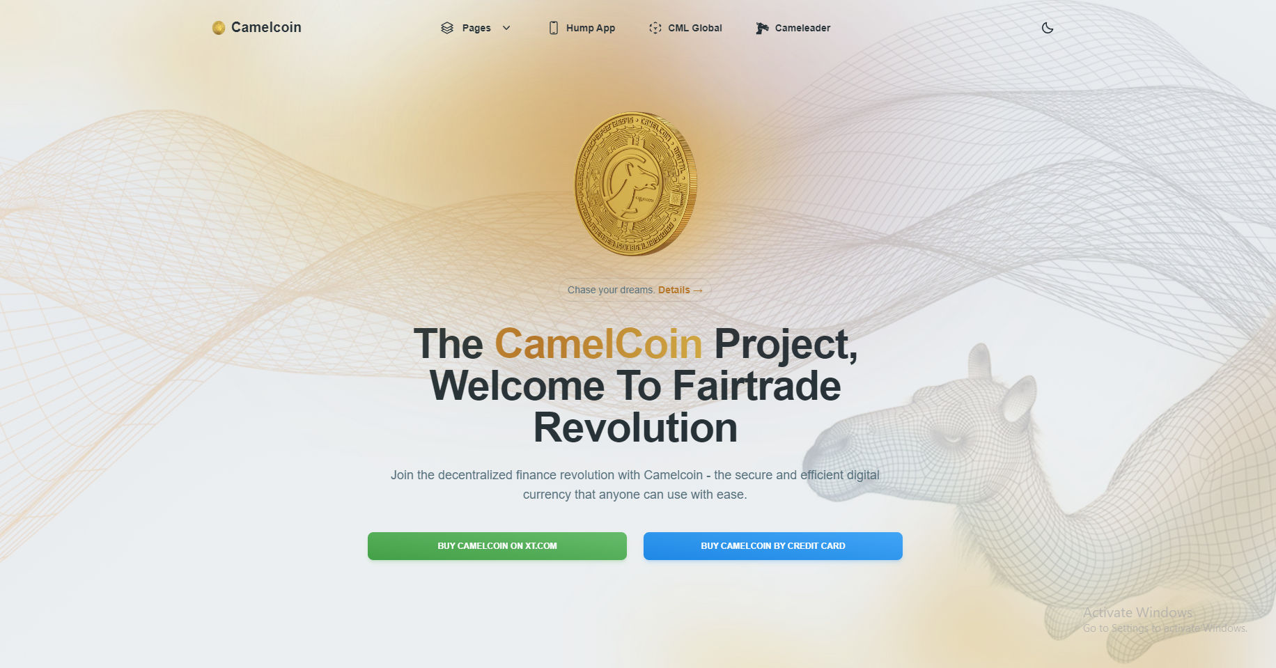 CamelCoin - Revolutionizing Cryptocurrency and Blockchain Technology