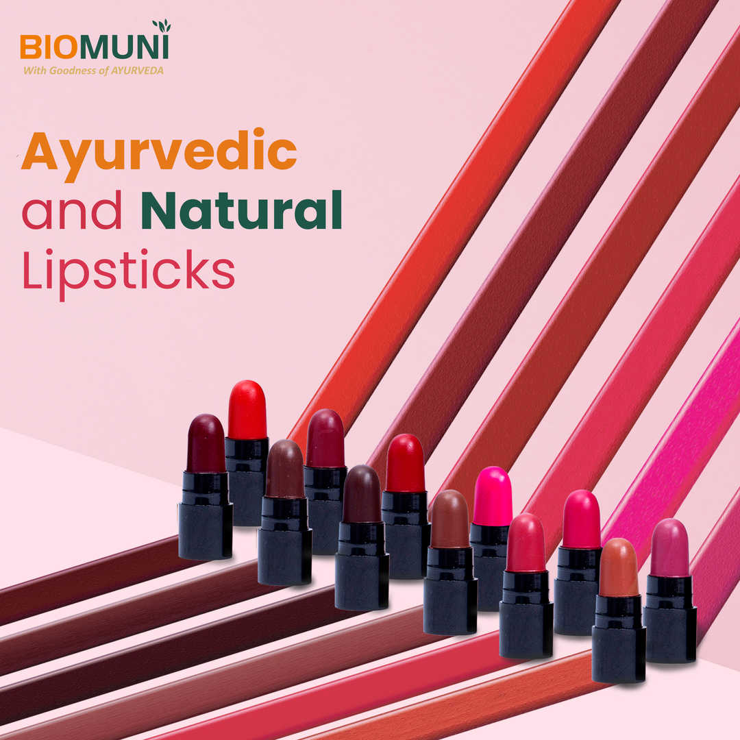 BioMuni Ayurvedic & Natural Creamy Matte Lip Hydrating & Moisturizing ...