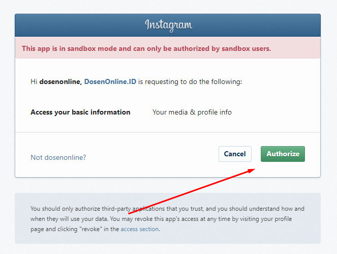 Cara Mendapatkan Access Token Instagram Permanen Terbaru 2018