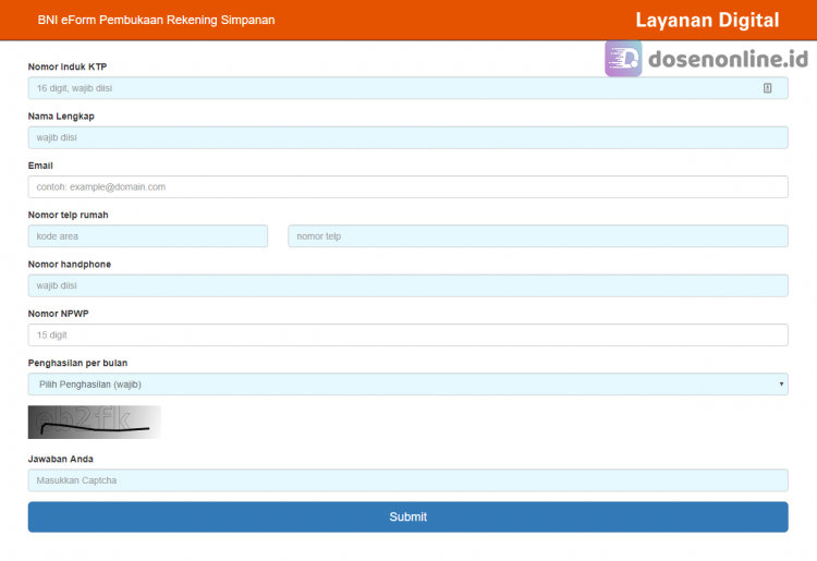 Cara Membuat Rekening BNI Online Lengkap dengan Syaratnya 2020