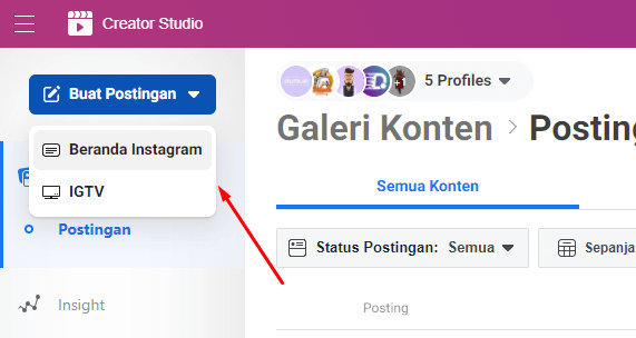 Cara Schedule Post Instagram Menggunakan Creator Studio Facebook ...
