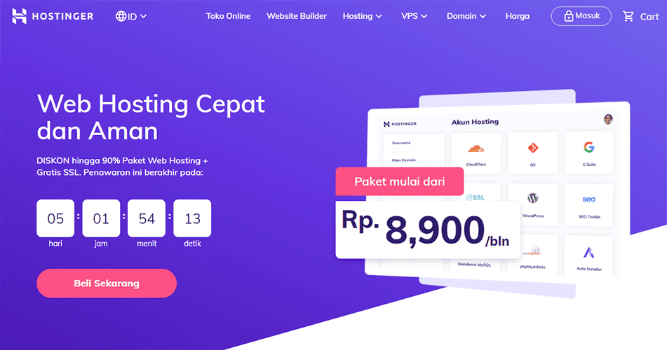 Top 5+ Hosting Terbaik di Indonesia 2022 - Diskon Hingga 75%