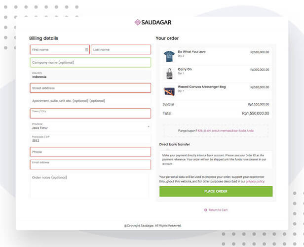 Saudagar WP : Template Toko Online dengan Fitur Lengkap