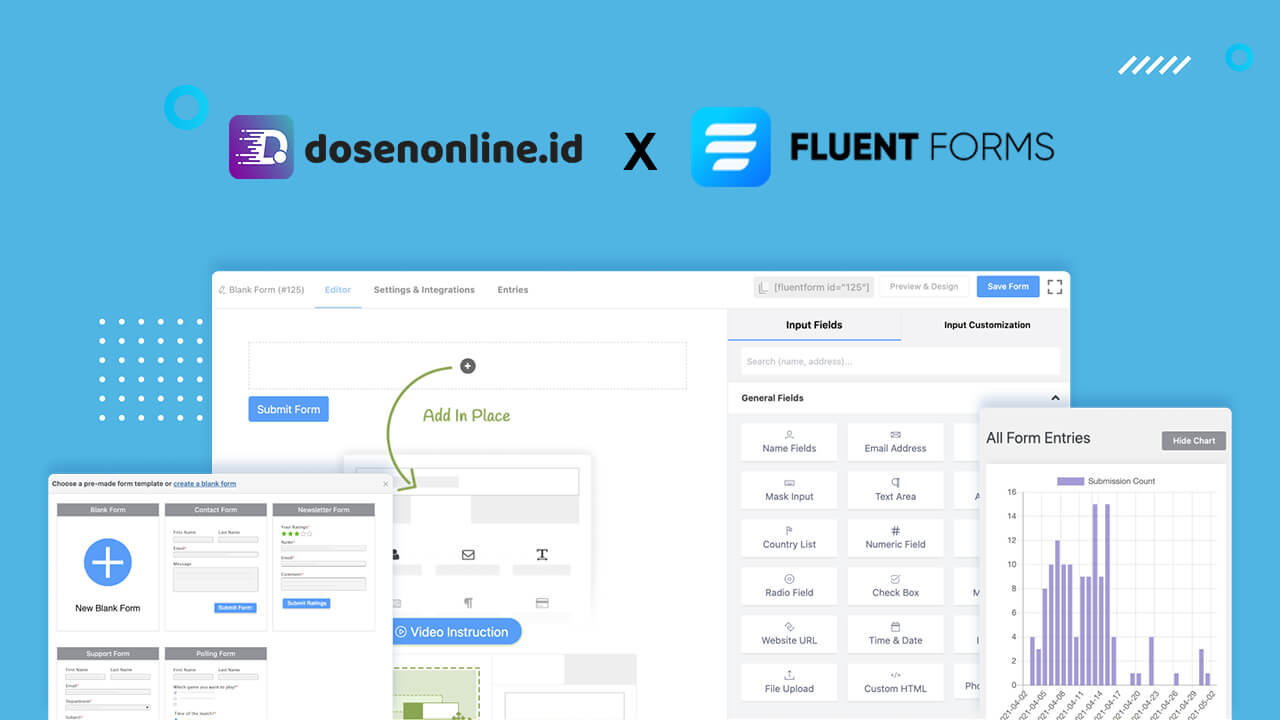 Fluent Form : Plugin Untuk Membuat Berbagai Jenis Formulir