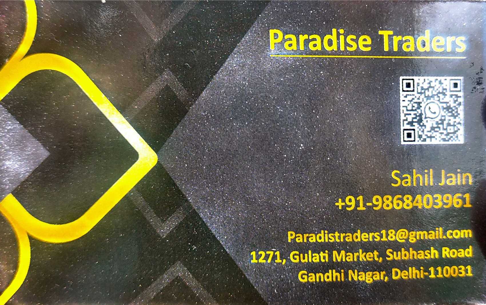 Paradise Traders | Wholesale manufacturer in Gandhinagar, Delhi