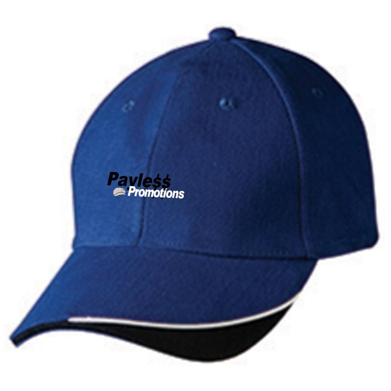 Branded CH68 Classic Baseball Caps With Triple Contrast Peak
