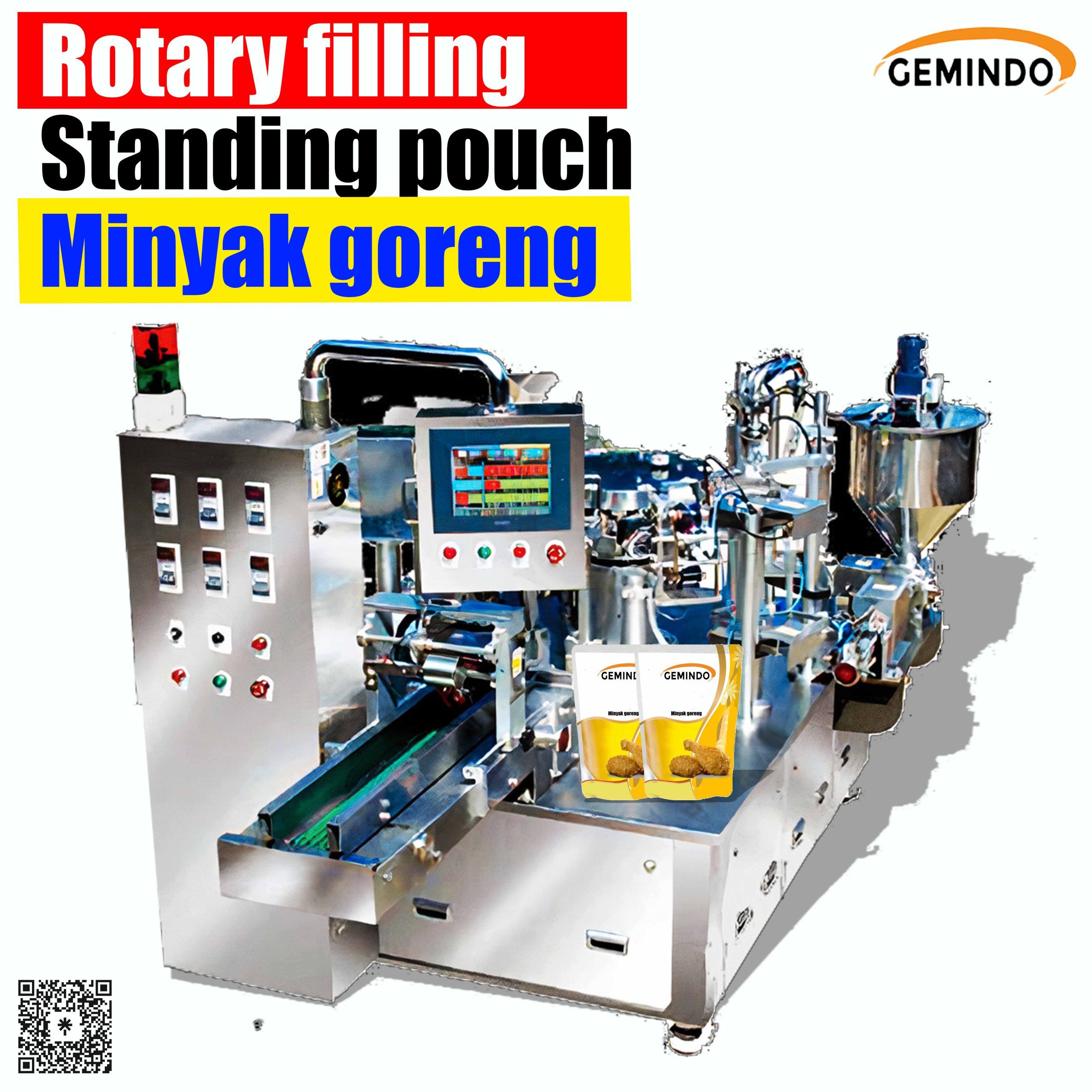 Mesin Pengemas Minyak Goreng - Standing pouch - Gemindo Mesin Pengemas Minyak Goreng - Standing pouch - Gemindo