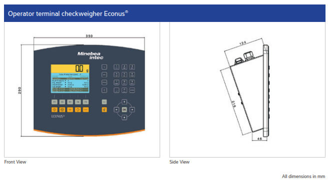 detail_minebea_checkweigher_econus - PT Metrix Inspira