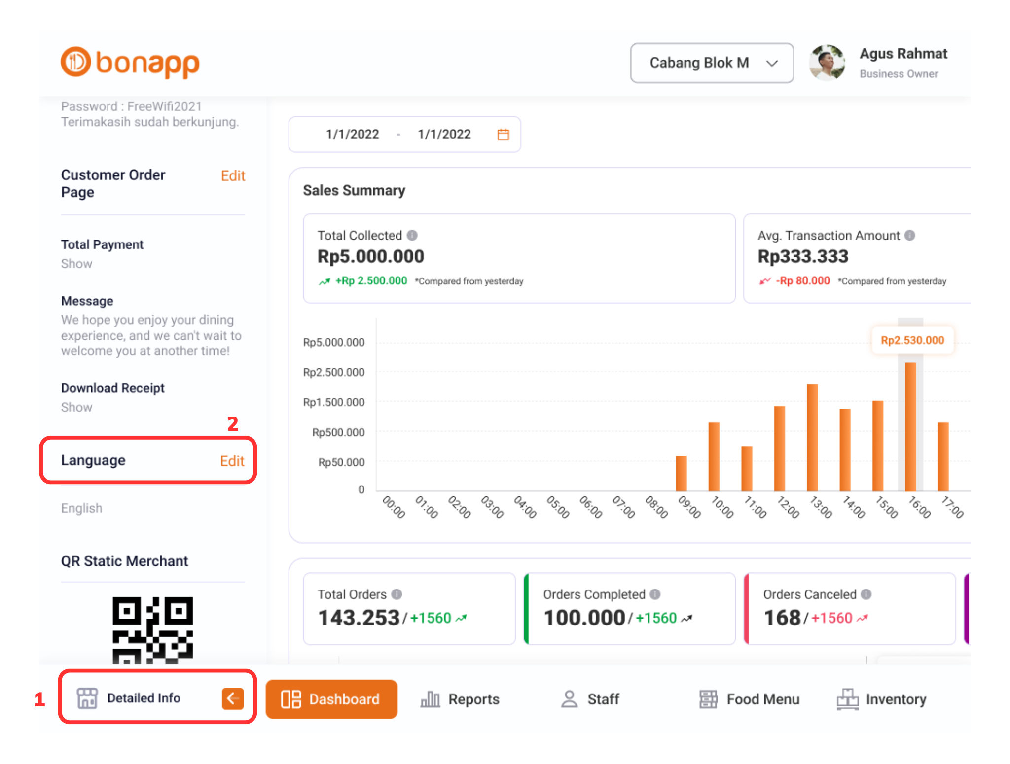 Lalu, akan muncul pop up bahasa yang ingin digunakan dan pilih pada kolom yang sudah disediakan ...