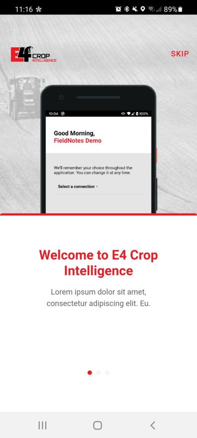 E4 Vision App - E4 Crop Intelligence