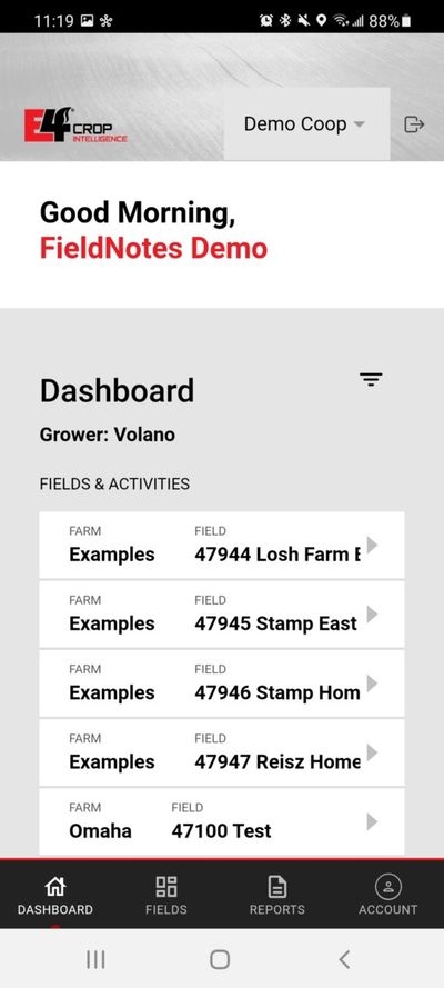 E4 Vision App - E4 Crop Intelligence