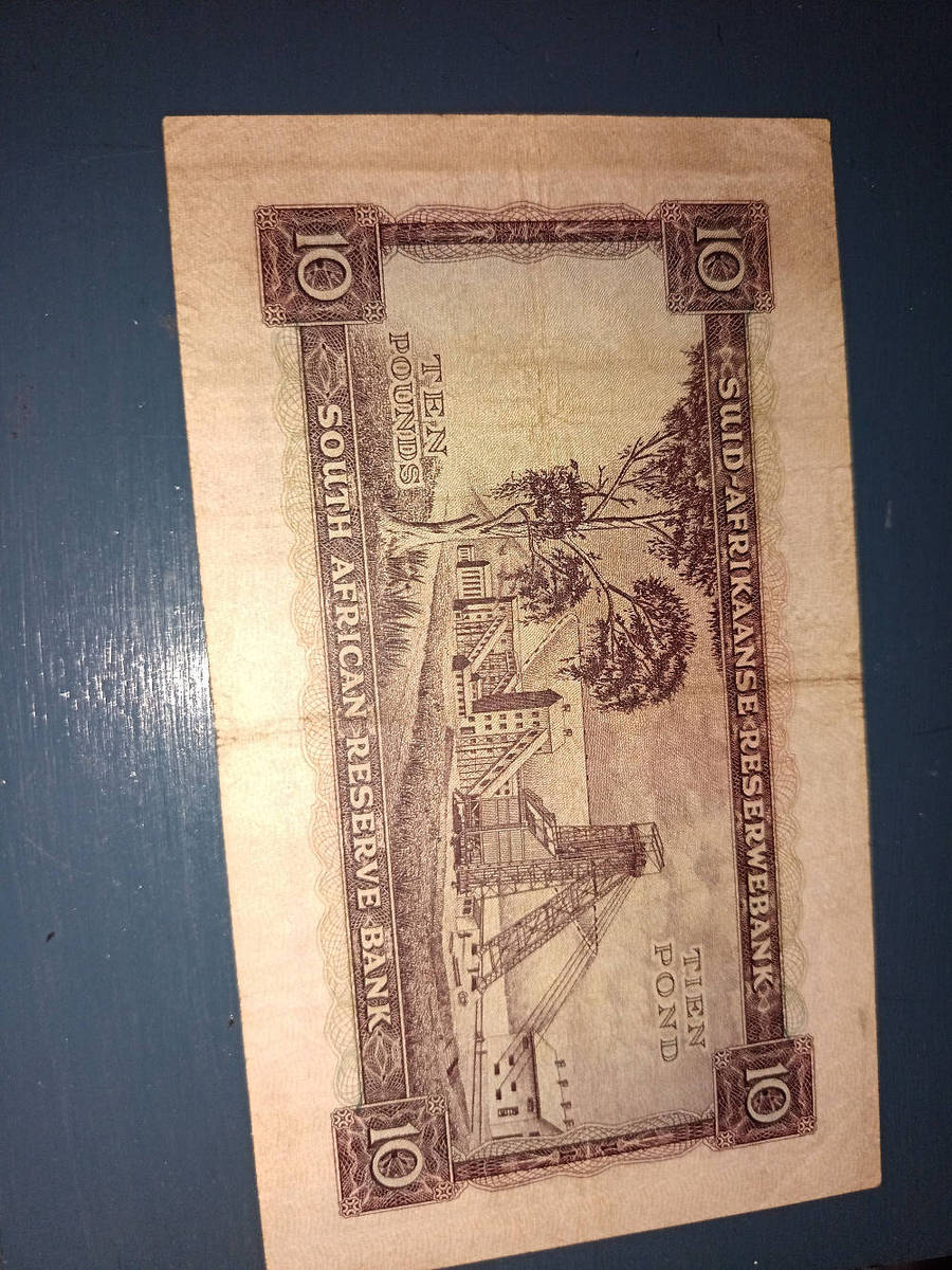 ZAR Bank Notes - 1955 Ten pound note 1955 for sale in Cape Town (ID ...