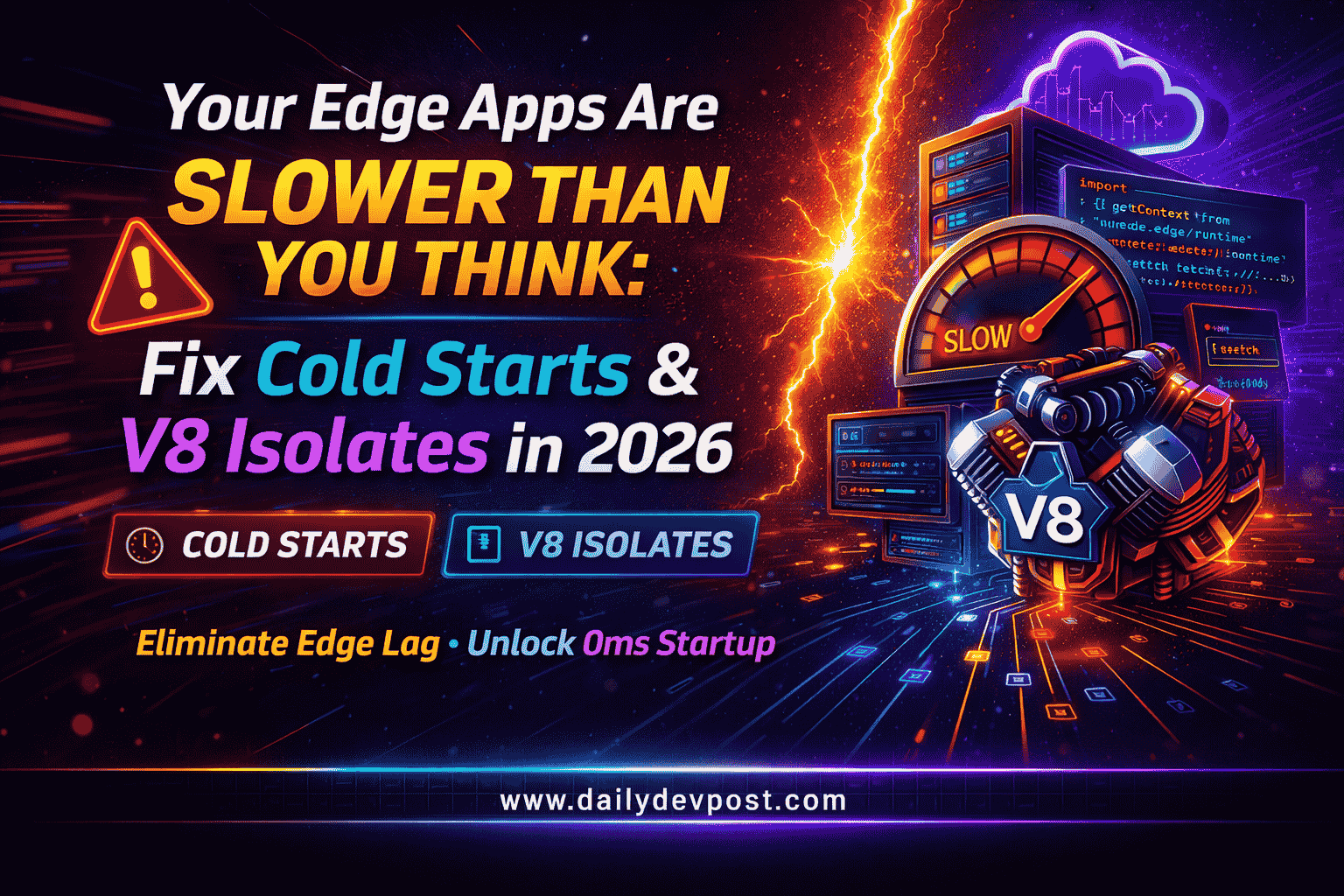 Your Edge Apps Are Slower Than You Think: Fix Cold Starts & V8 Isolates ...
