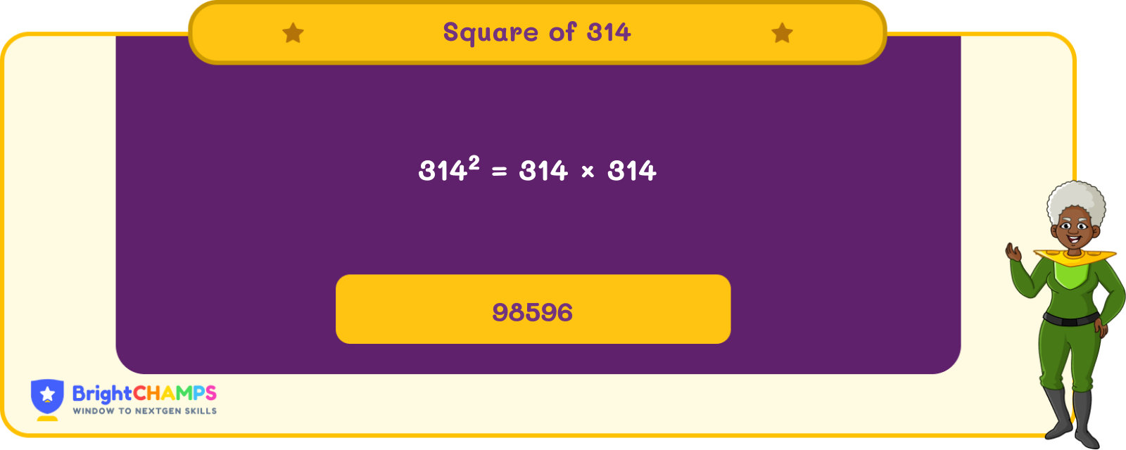 How to Find the Square of 314 | Value of 314² 🧮