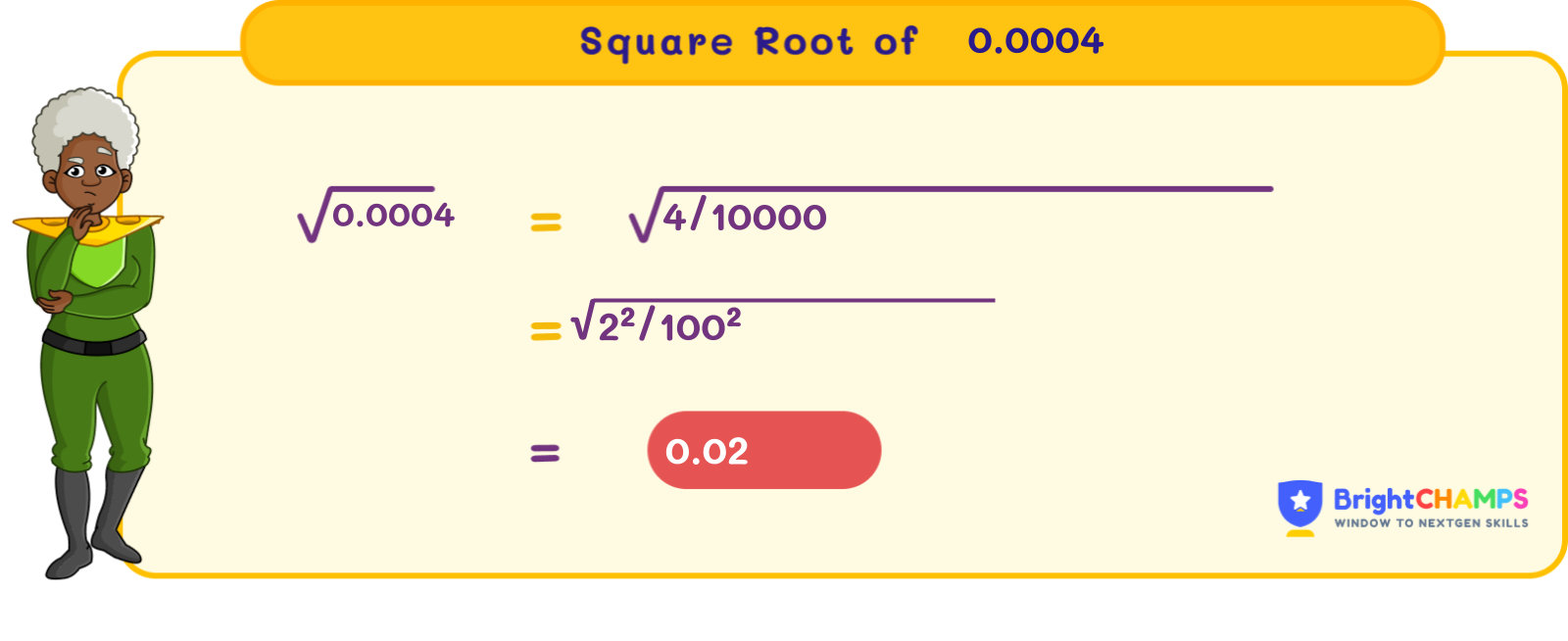 Square Root of 0.0004 | How to Find the Value of √0.0004 🧮