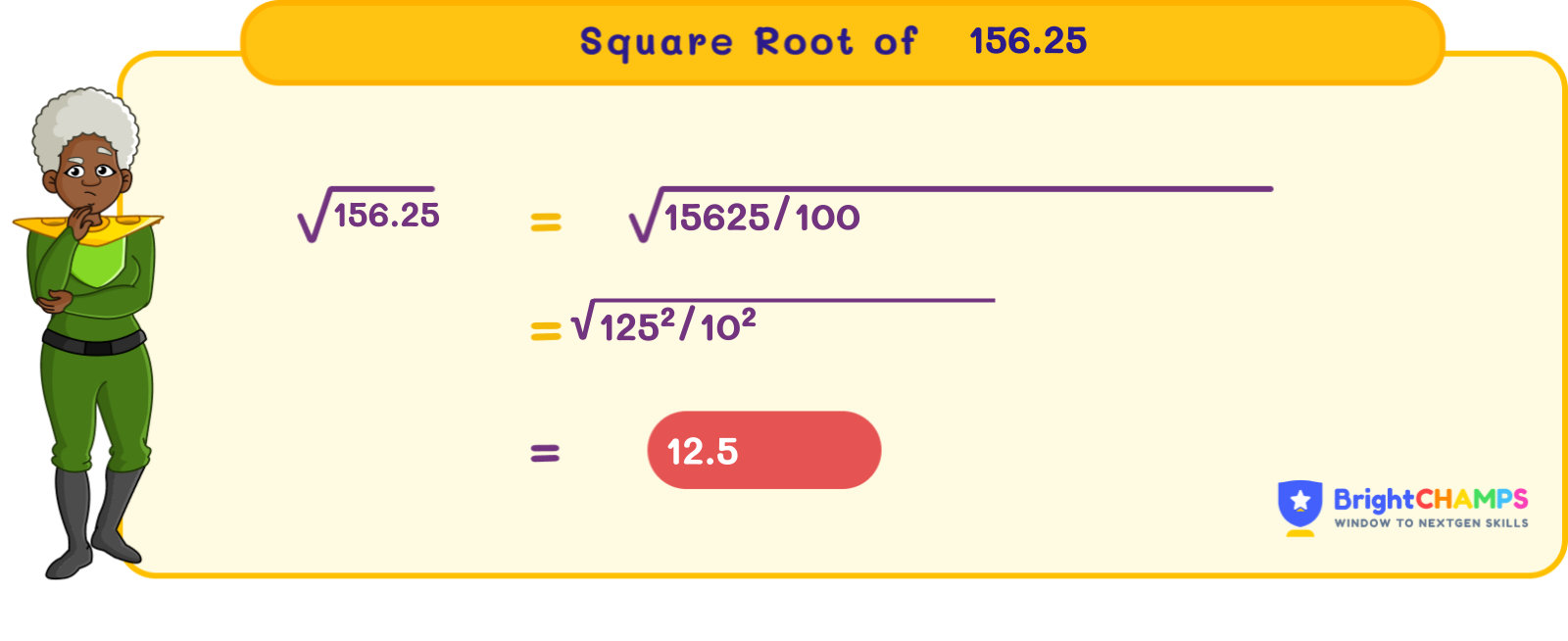 Square Root of 156.25 | How to Find the Value of √156.25 🧮
