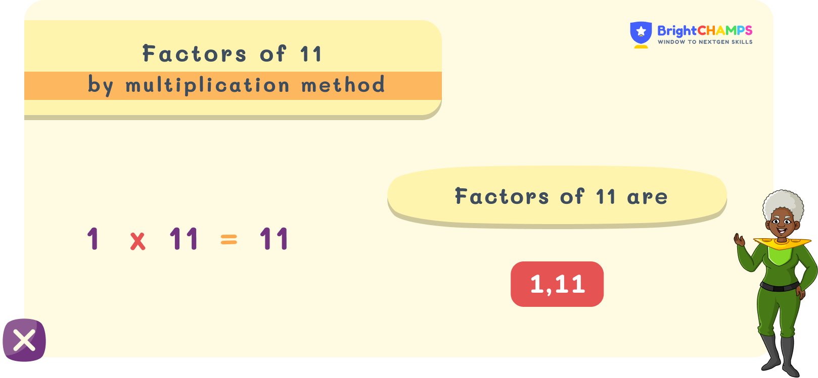Factors of 11 | How to Find the Factors of 11 🔢