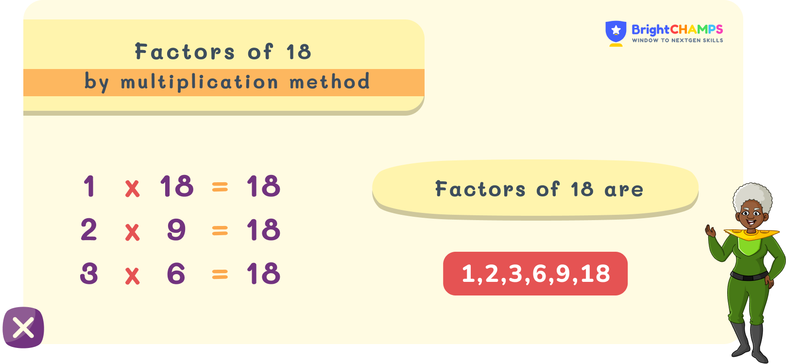 Factors of 18 - Prime Factorization, Factor Pairs & Factor Tree
