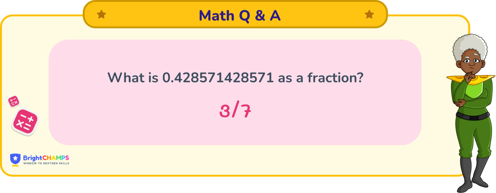 What is 0.428571428571 as a Fraction [Solved]