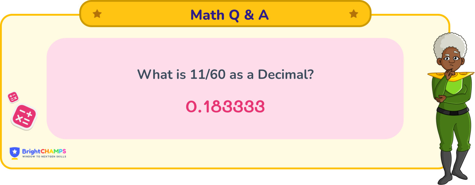 What is 11/60 as a Decimal [Solved]