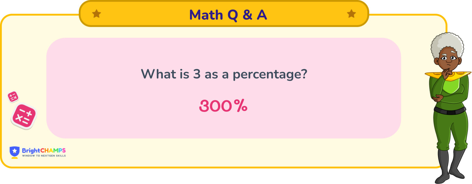What is 3 as a Percentage [Solved]