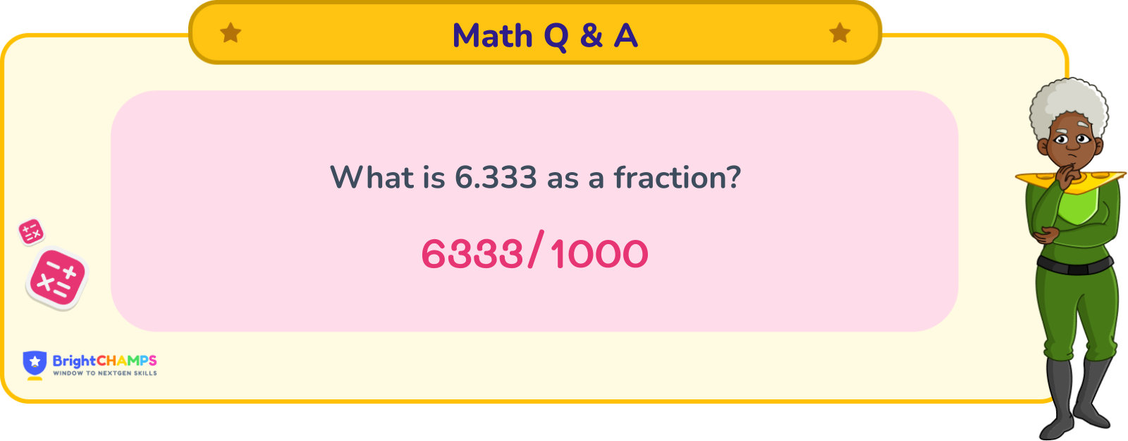 What is 6.333 as a Fraction [Solved]