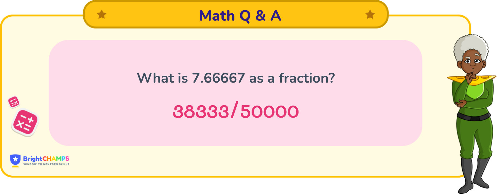 What is 7.66667 as a Fraction [Solved]