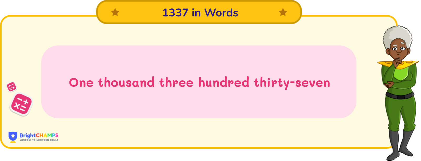 How to Write 1337 in Words | 1337 Spelling