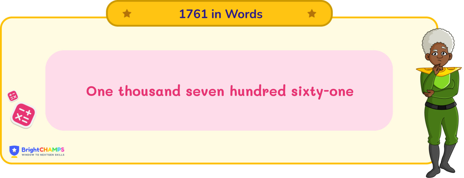 How to Write 1761 in Words | 1761 Spelling