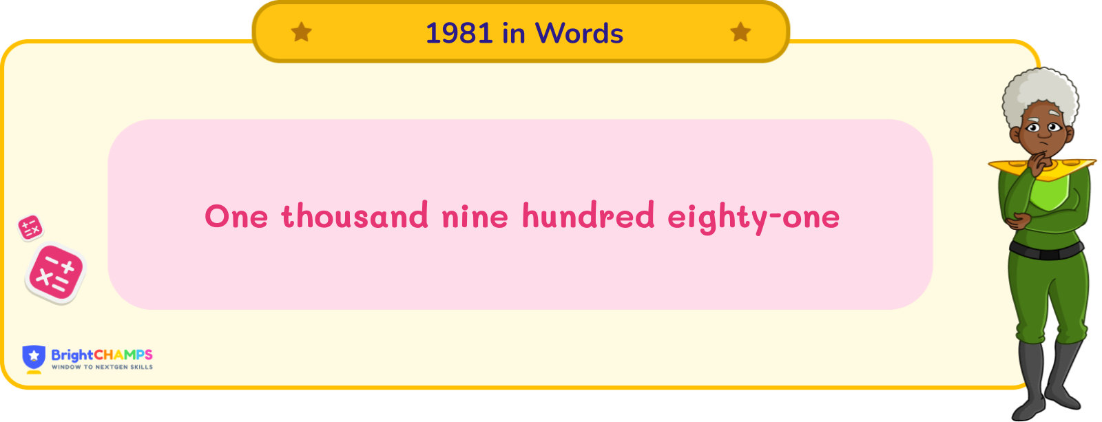 How to Write 1981 in Words | 1981 Spelling