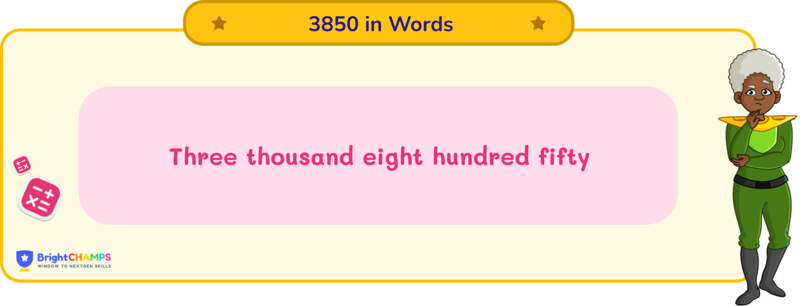 How to Write 3850 in Words | 3850 Spelling