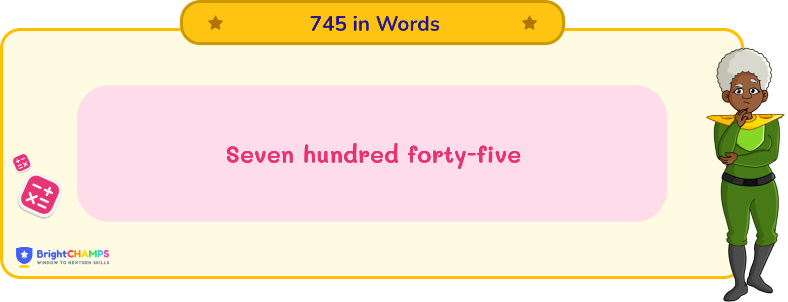 How to Write 745 in Words | 745 Spelling