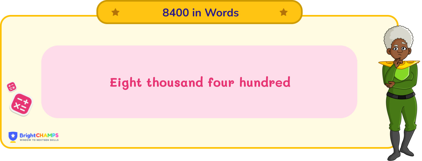 How to Write 8400 in Words | 8400 Spelling