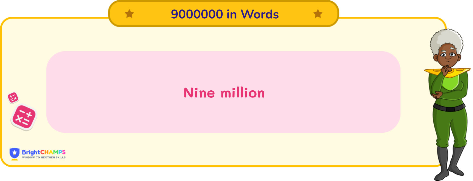 How to Write 9000000 in Words | 9000000 Spelling