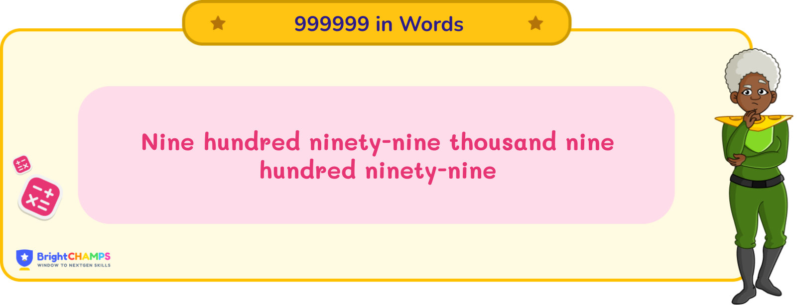 How to Write 999999 in Words | 999999 Spelling