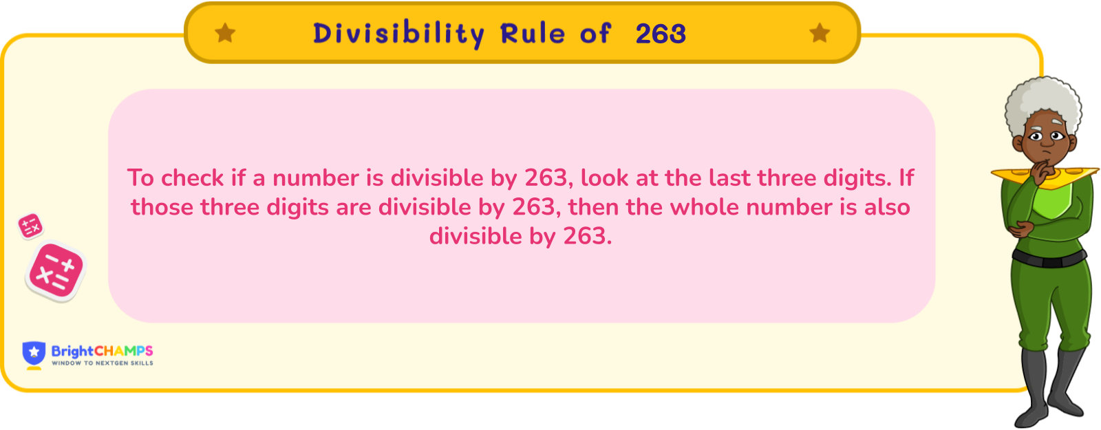 Divisibility Rule of 263 | Divisibility Test of 263