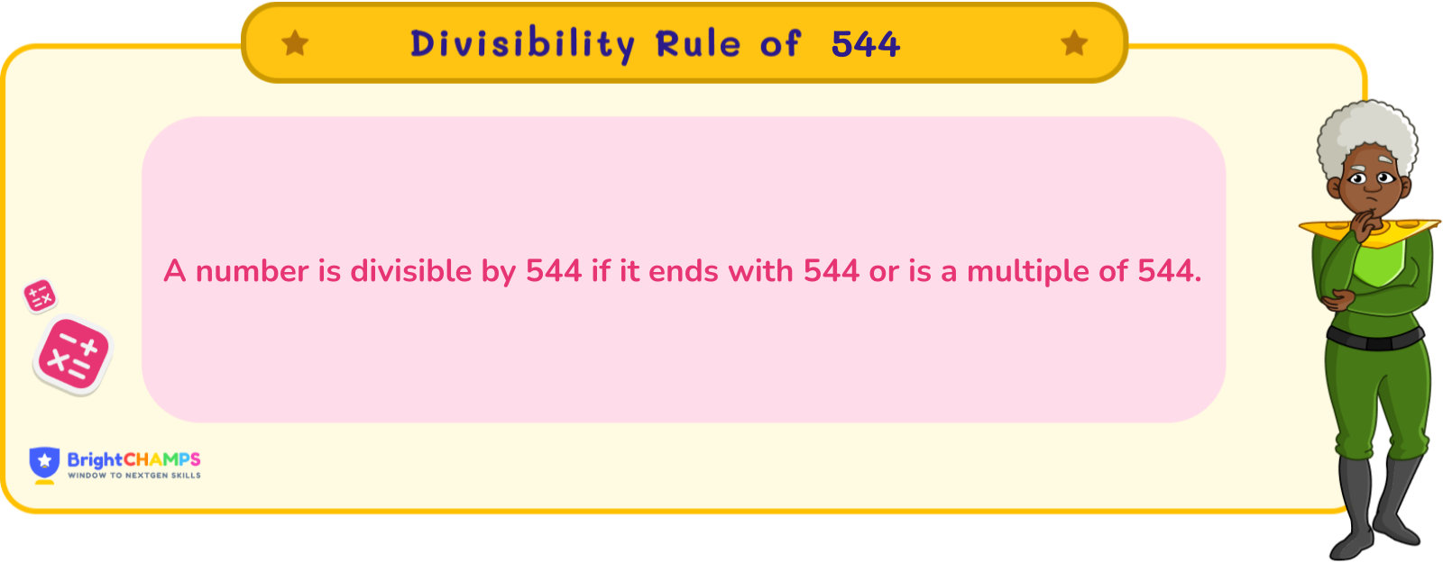 Divisibility Rule of 544 | Divisibility Test of 544