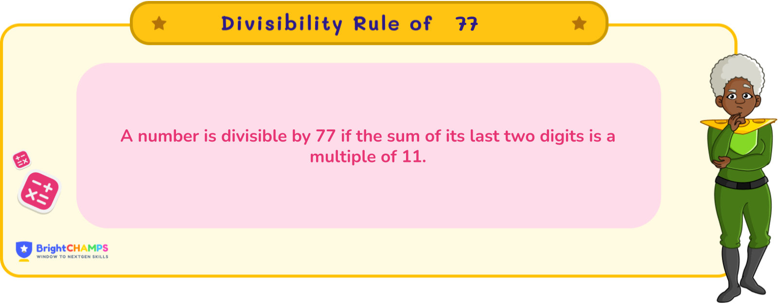 Divisibility Rule of 77 | Divisibility Test of 77