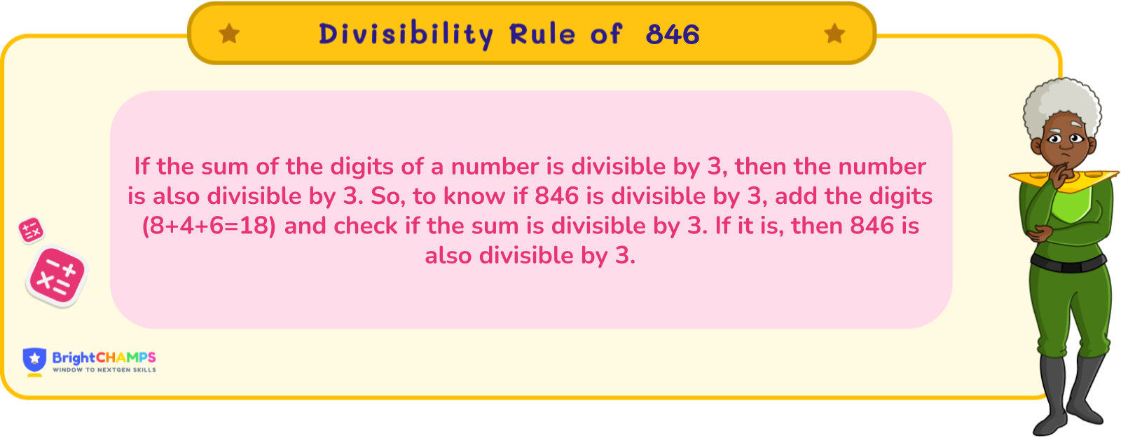 Divisibility Rule of 846 | Divisibility Test of 846