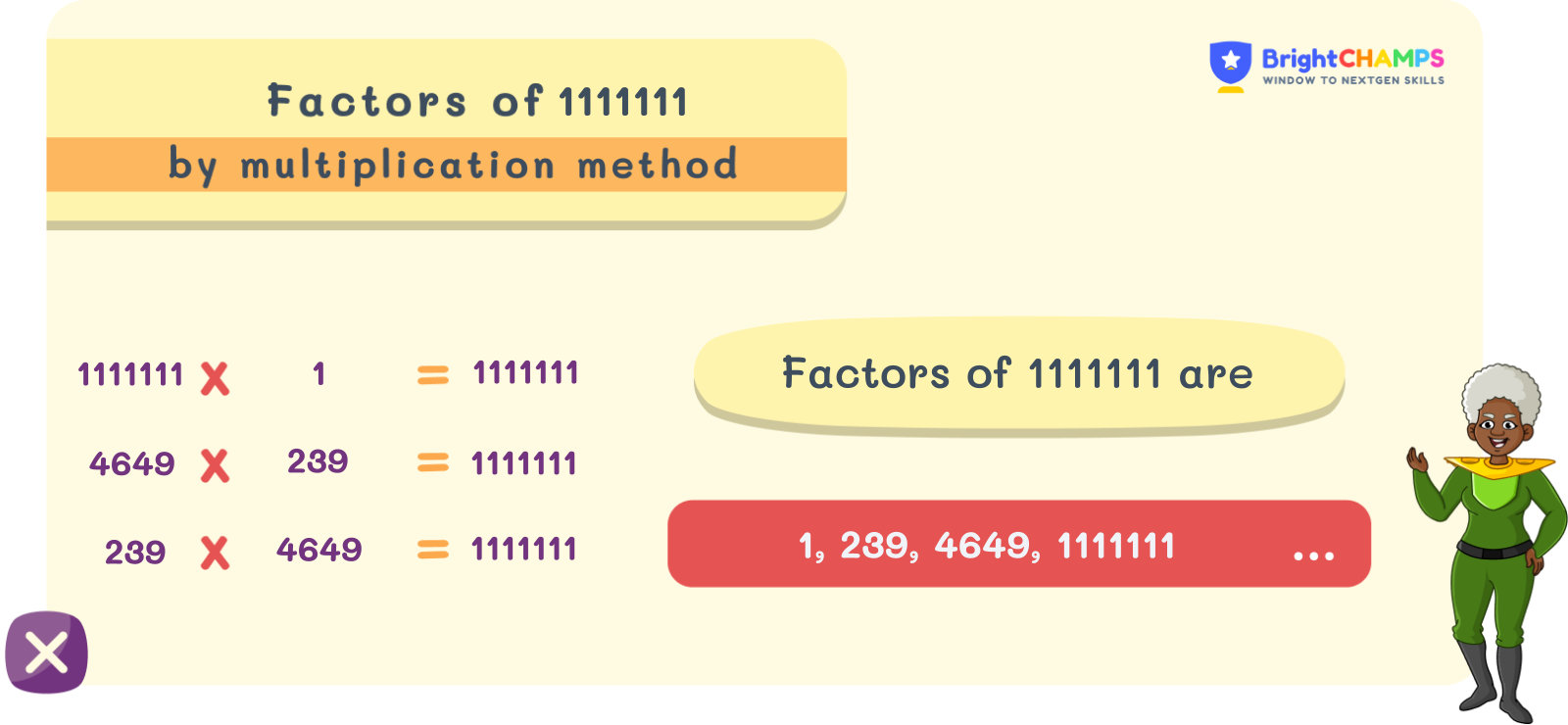 Factors of 1111111 - Prime Factorization, Factor Pairs & Factor Tree