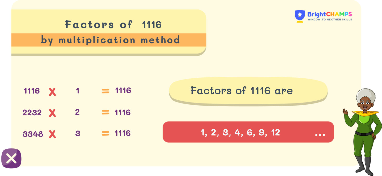 Factors of 1116 | Prime Factorization of 1116 🔢