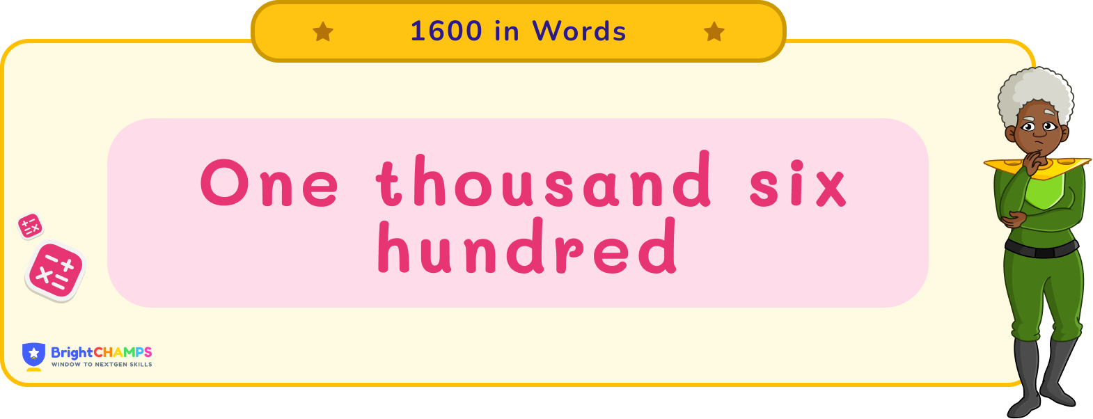 How to Write 1600 in Words | 1600 Spelling