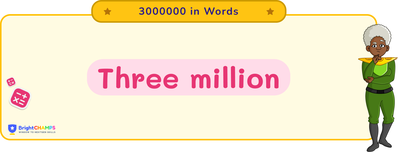 How to Write 3000000 in Words | 3000000 Spelling