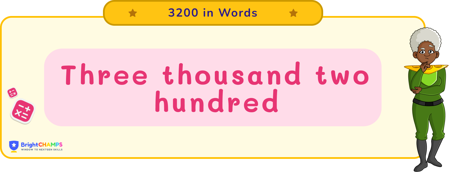 How to Write 3200 in Words | 3200 Spelling