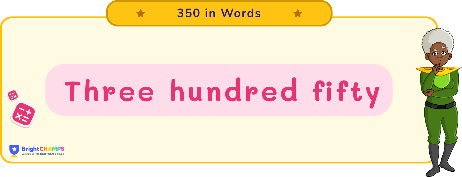 How to Write 350 in Words | 350 Spelling