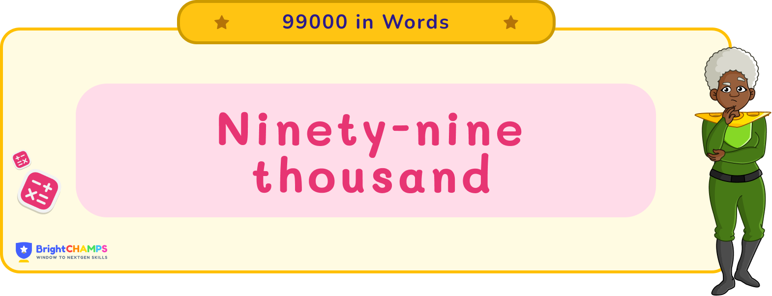How to Write 99000 in Words | 99000 Spelling