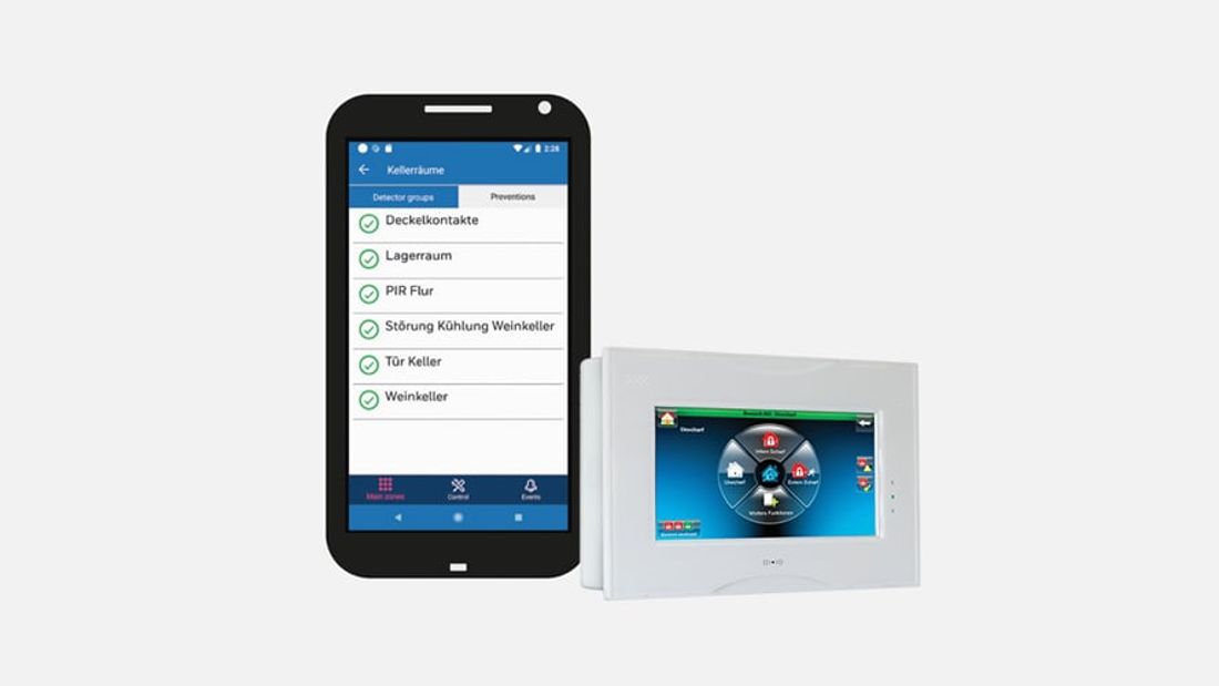 MB-Secure App: Einbruchmeldezentrale mobil gesteuert · BSW SECURITY AG