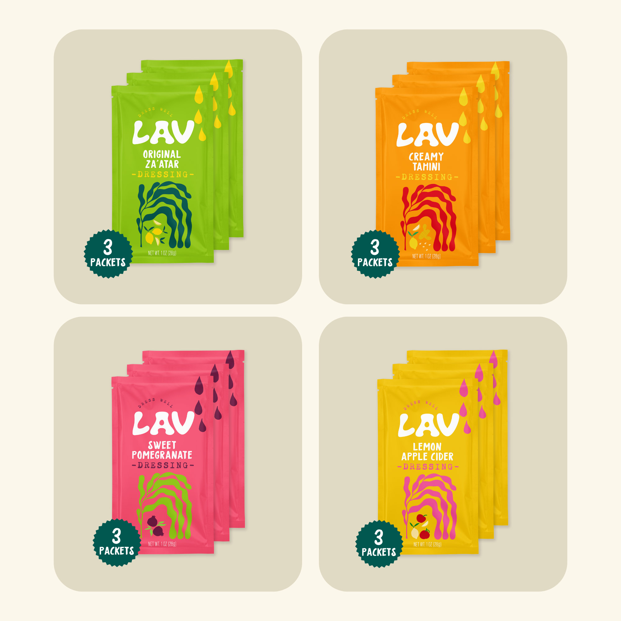LAV Dressing Variety Pack (12-pack)