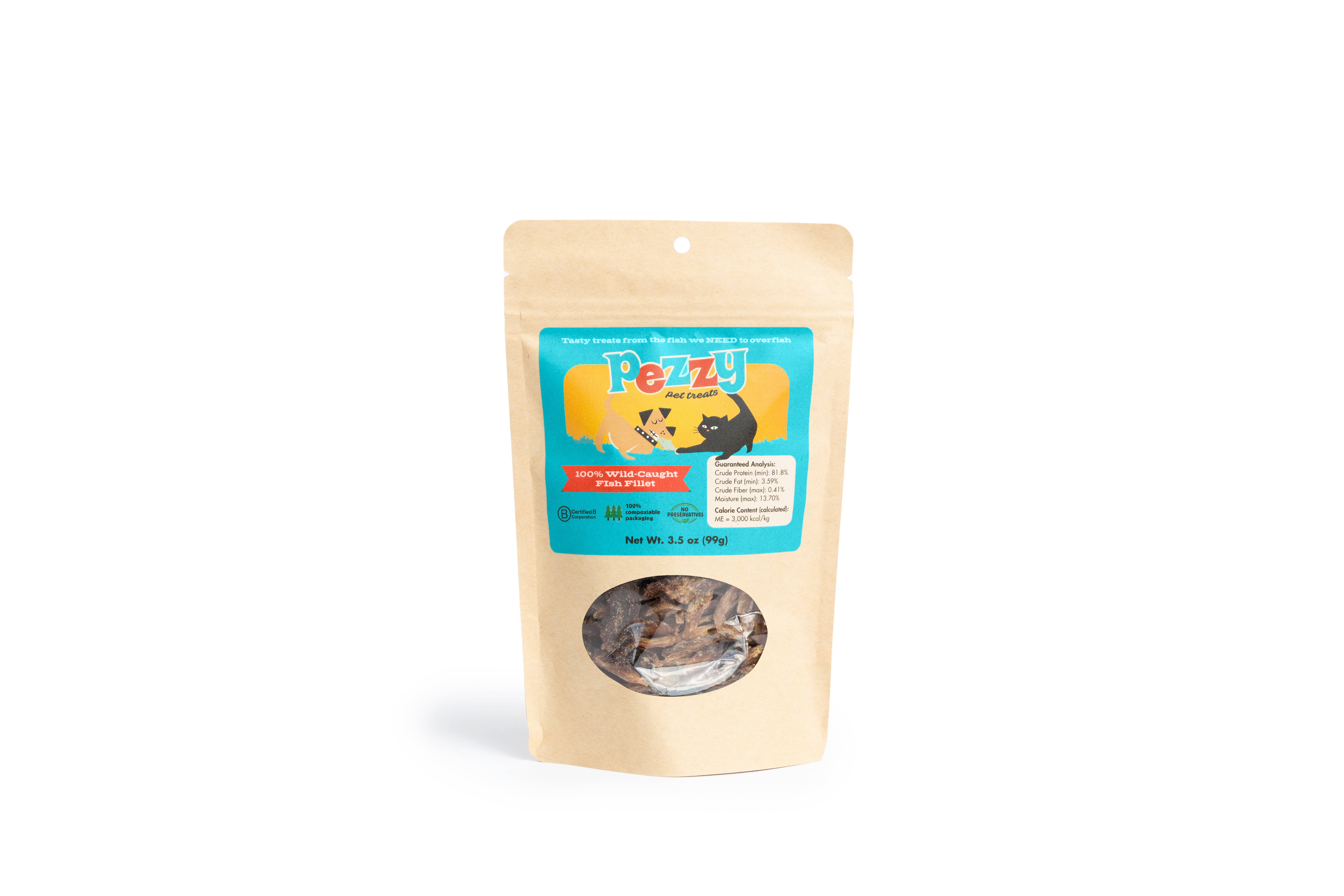 Pezzy Fish Strips – Natural, High-Protein Dog and Cat Treats