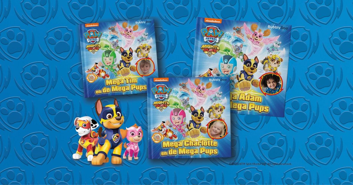 BubblyDoo | Gepersonaliseerde kinderboeken - PAW Patrol: de Mega Pups!